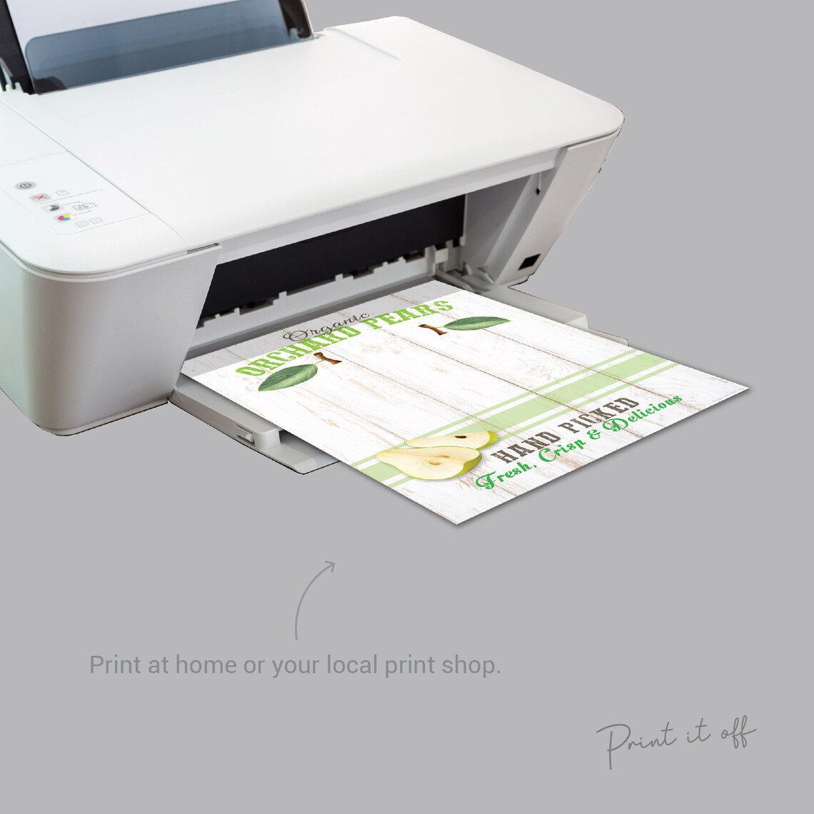 Farm Sign Pears / Footprint Handprint Foot Feet Art Craft / Kids Baby ...