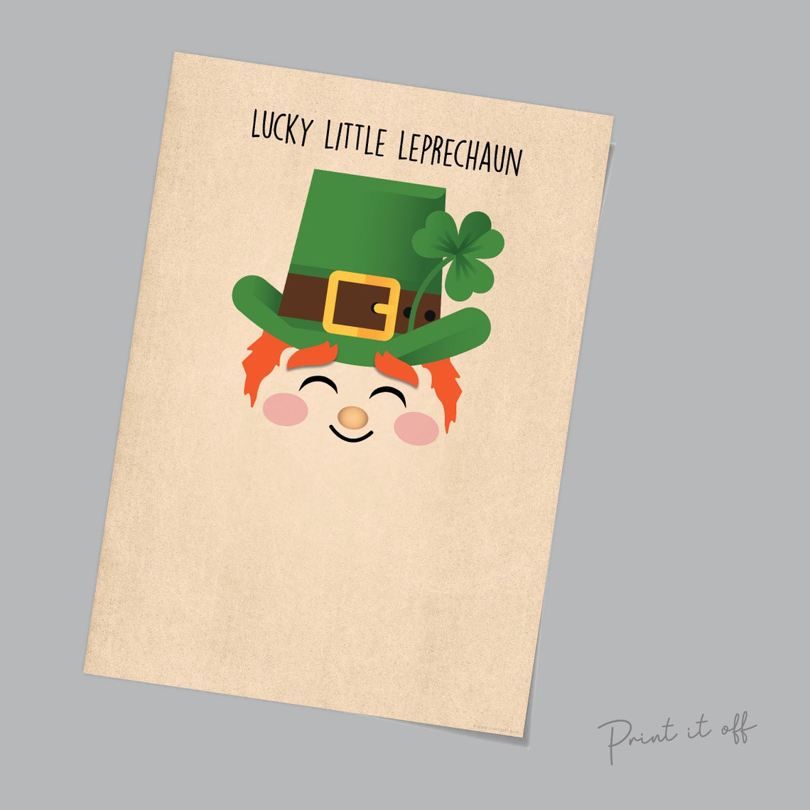 Lucky Little Leprechaun Handprint / Happy St Patrick's Day - Etsy