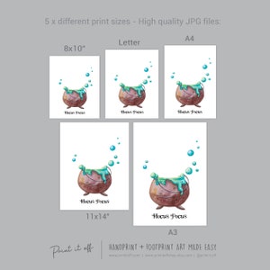 Hocus Pocus Witch Cauldron Footprint Handprint Foot Hand Halloween Art ...