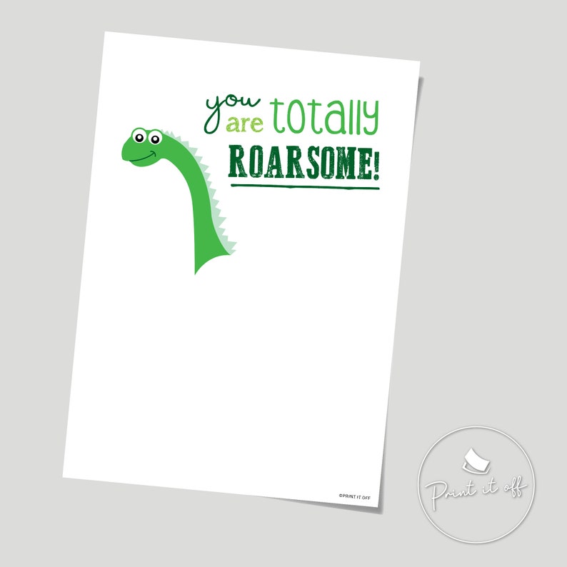 Handprint Art / You Are Totally Roarsome / Kids Handprint Craft Card ...