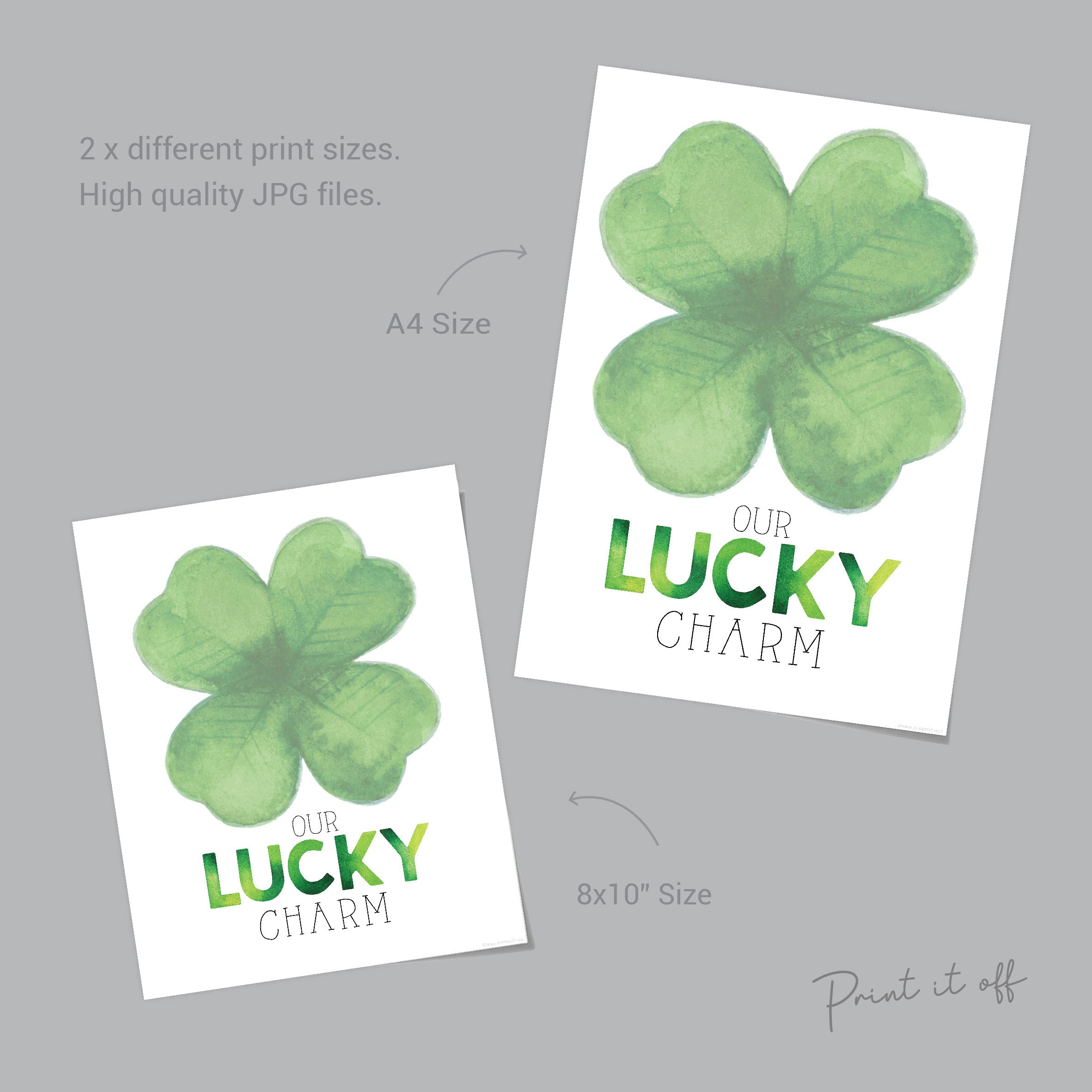 Our Lucky Charm / Handprint Footprint Craft / St Patrick's - Etsy