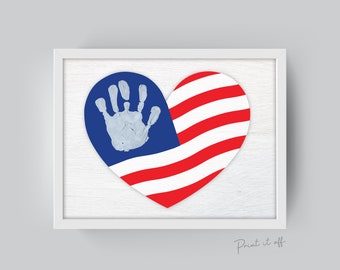 4th of July Handprint Art | Etsy