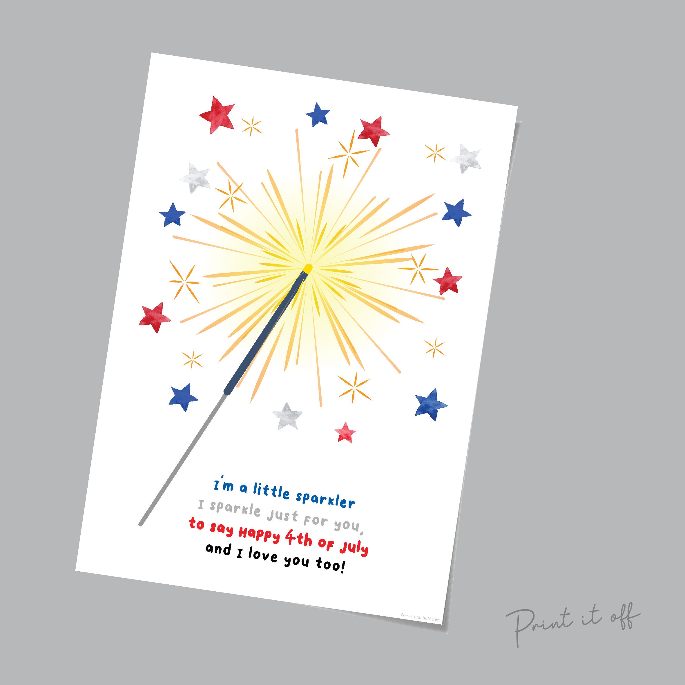 Sparkler Handprint Art / 4th of July Independence Day USA - Etsy