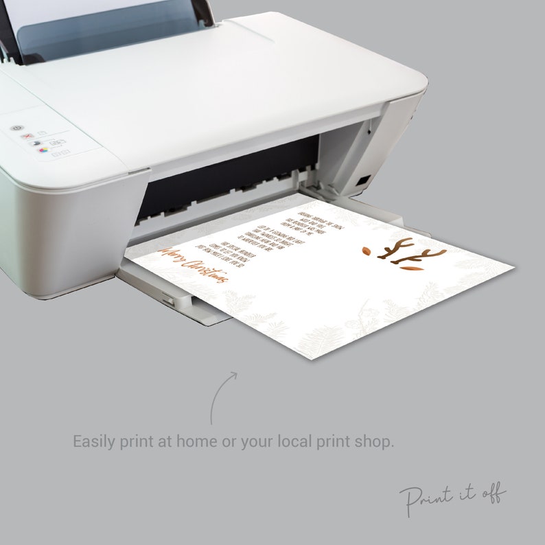 Reindeer Christmas Poem Handprint Footprint / Xmas Art Craft Baby ...