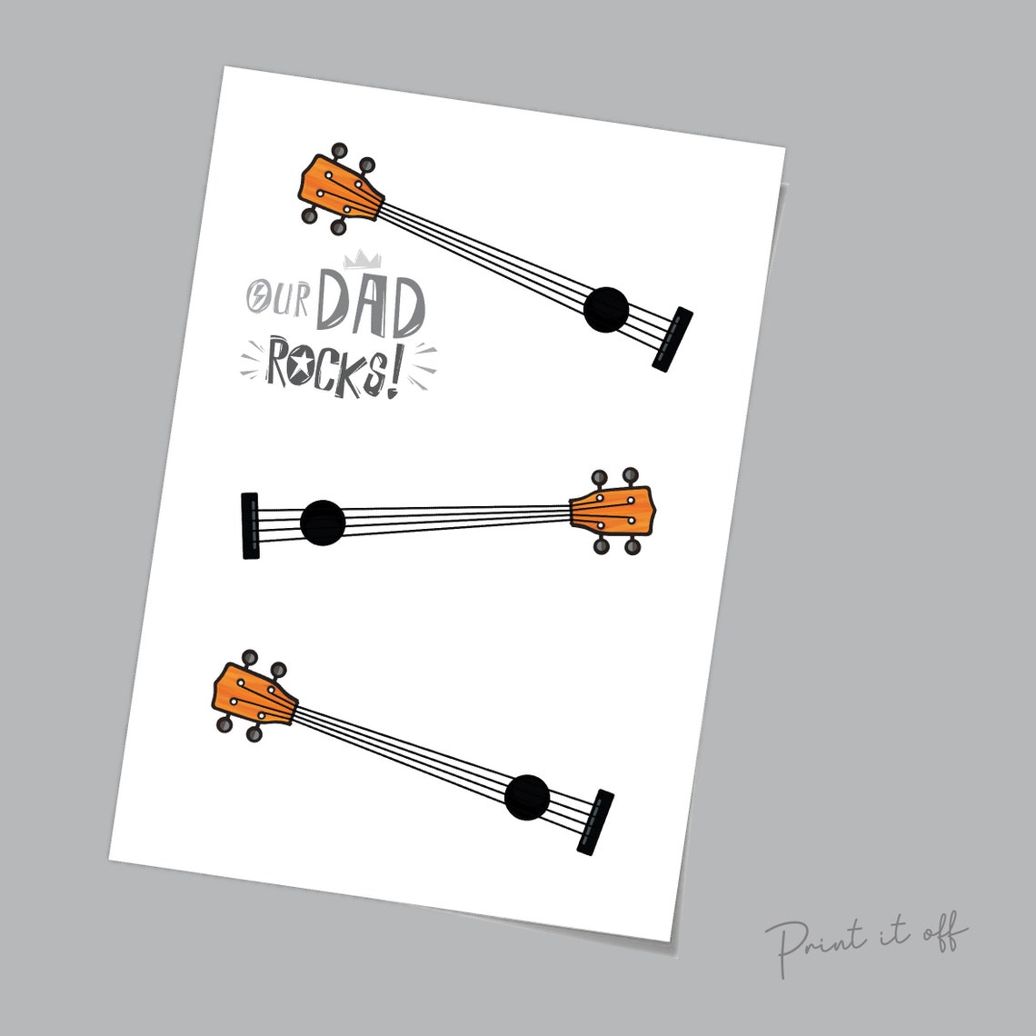 Handprint Art Craft / My Dad Rocks / Father's Day Birthday - Etsy