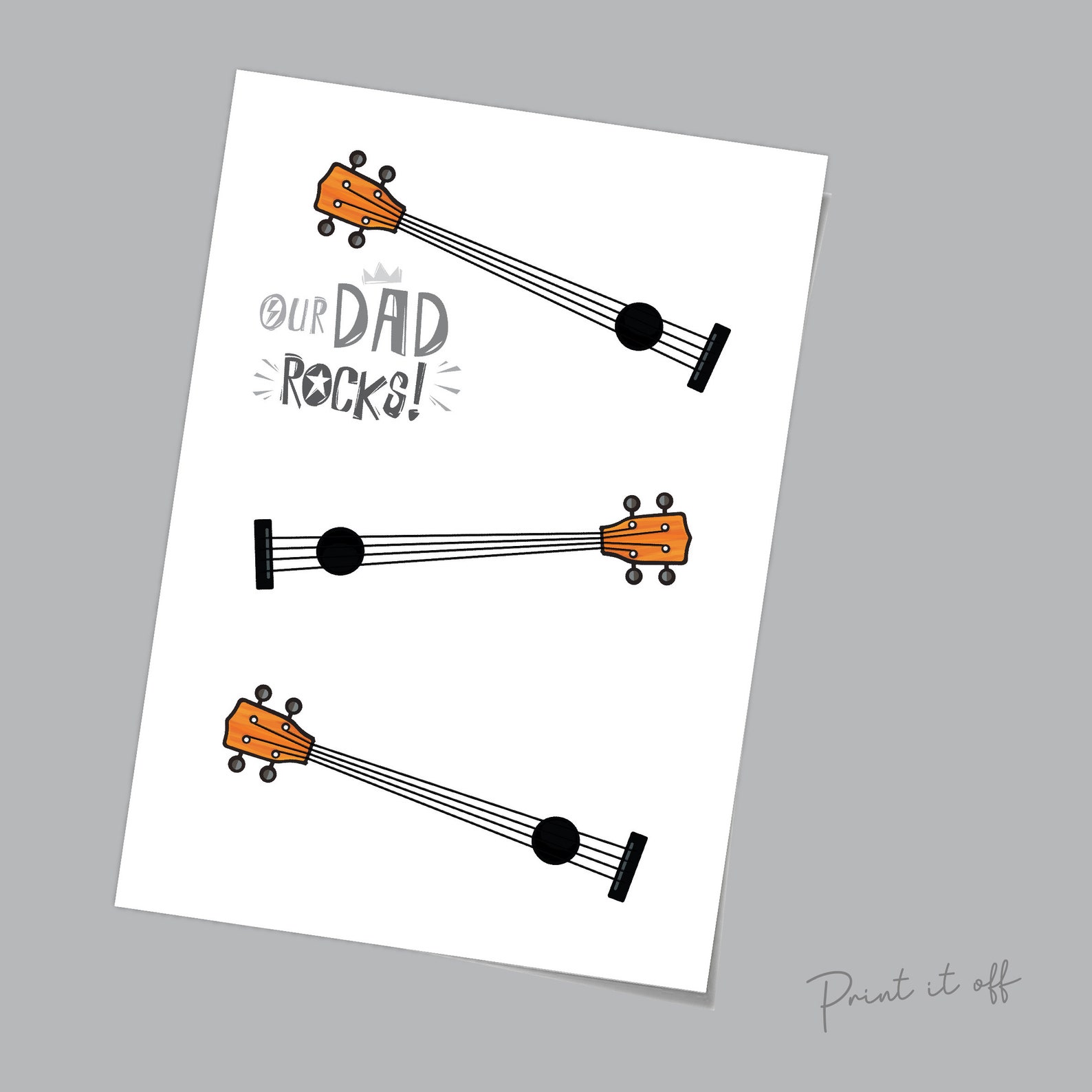 Handprint Art Craft / My Dad Rocks / Father's Day Birthday | Etsy