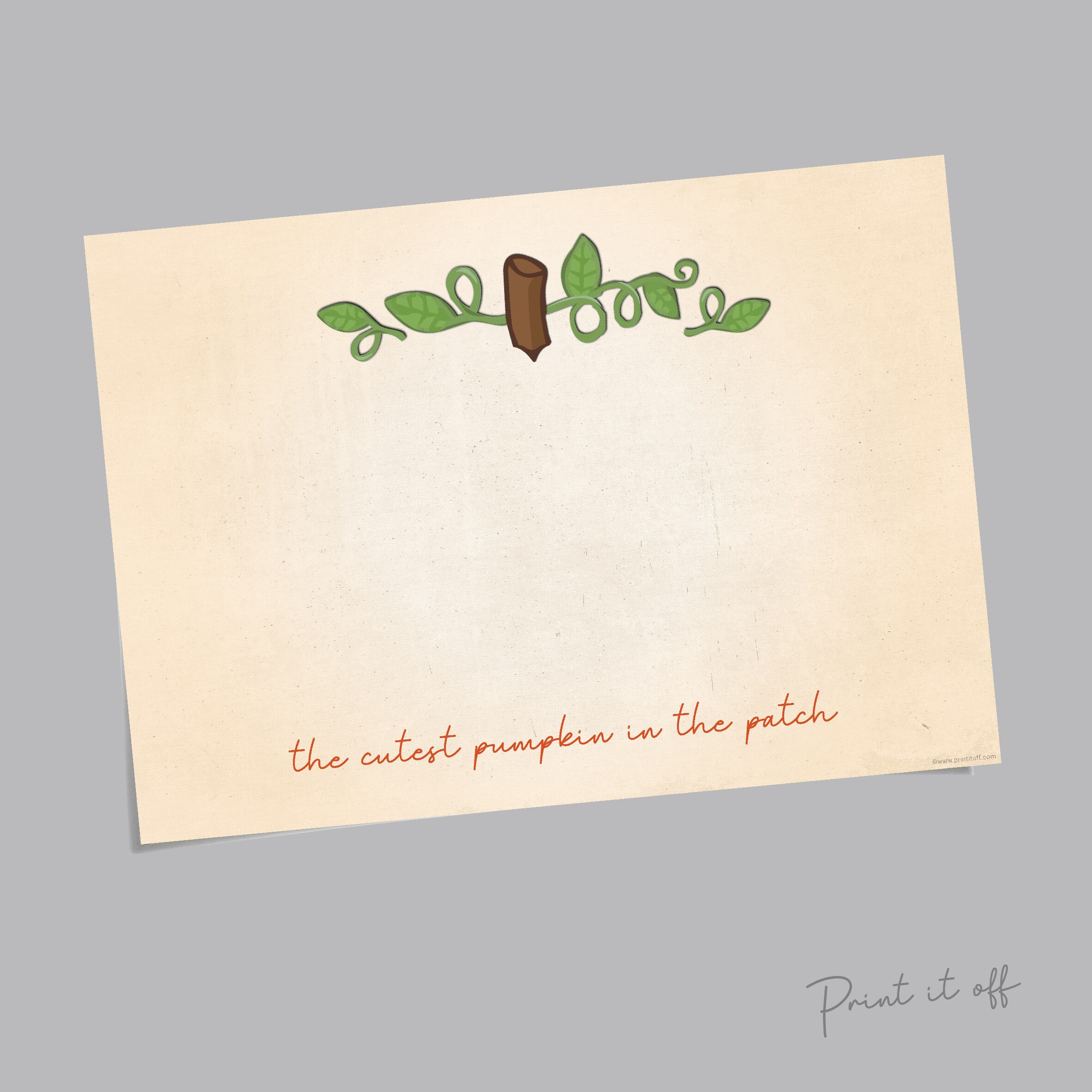 Baby Bottom Print / the Cutest Pumpkin Bum-kin in the Patch / - Etsy