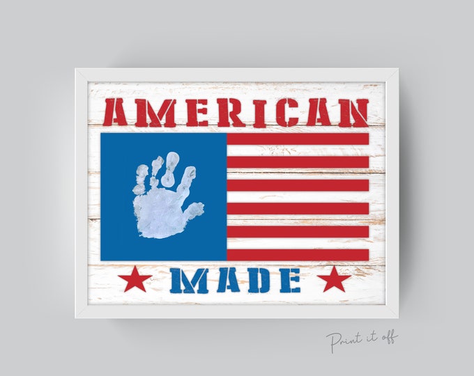 Fourth of July Handprint, Flag Poem, 4th of July Independence Day ...