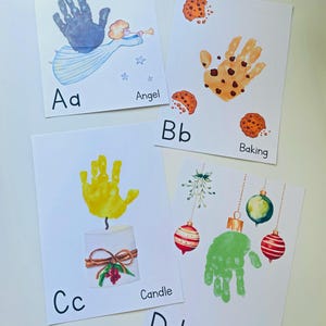 A-Z ABC Christmas Alphabet Handprint Footprint Craft Art Book / Baby ...