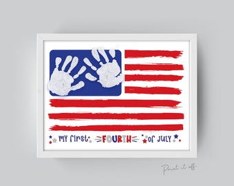 4th of July Handprint Art | Etsy