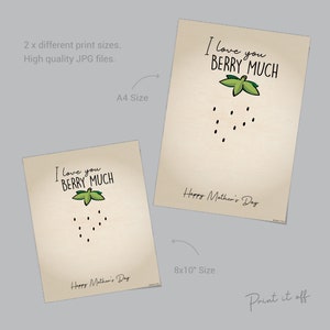 I Love You Berry Much / Handprint Footprint Art / Kids Baby Toddler ...