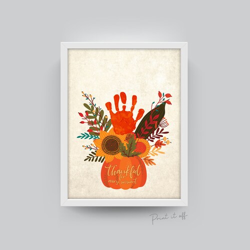 Thanksgiving Handprint Art Project DIY Kid Craft Kit Baby - Etsy