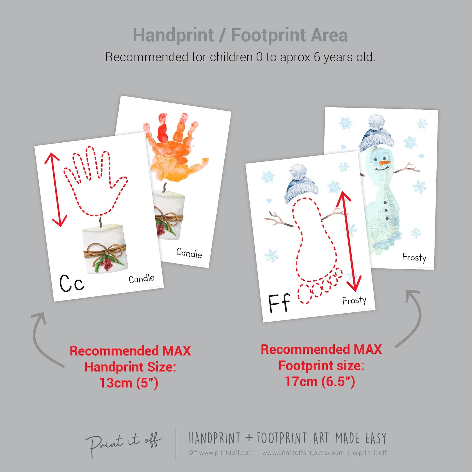 A-Z ABC Christmas Alphabet Handprint Footprint Craft Art Book / Baby ...