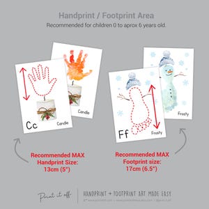 A-Z ABC Christmas Alphabet Handprint Footprint Craft Art Book / Baby ...