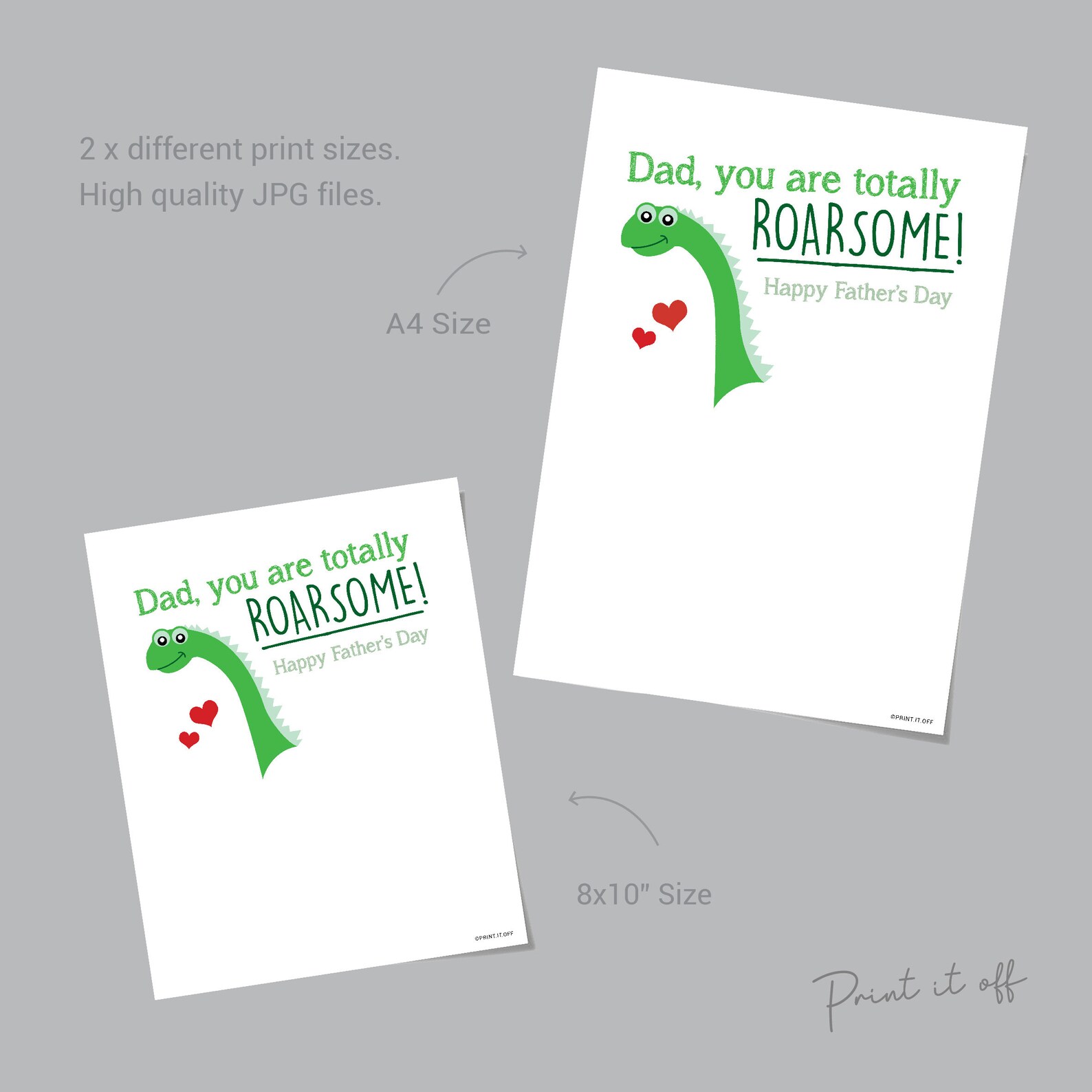Handprint Art / Dad You Are Totally Roarsome / Kids Handprint Craft ...