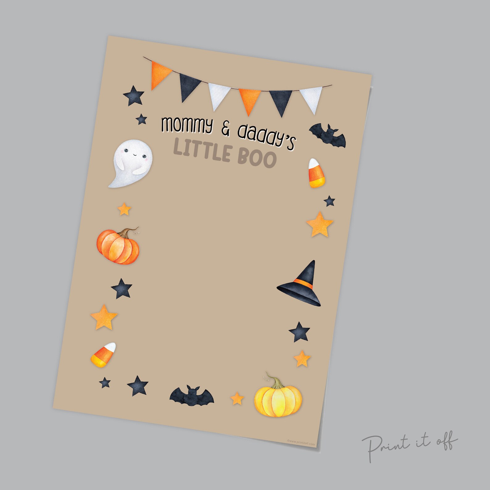 Mommy & Daddy's Little Boo Halloween Art Craft / Handprint - Etsy