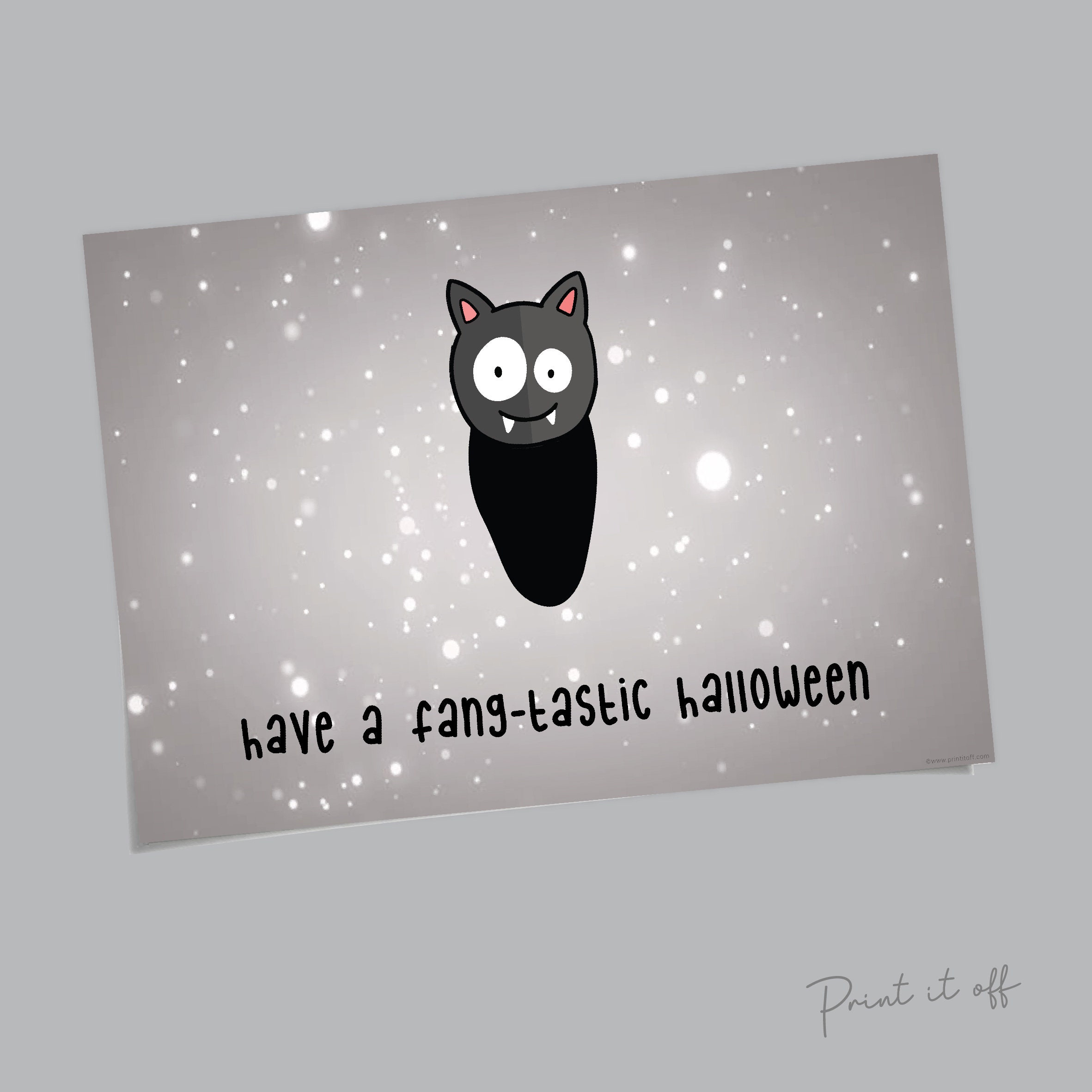 Have a Fang-tastic Halloween / Handprint Art / Bat Happy Halloween ...
