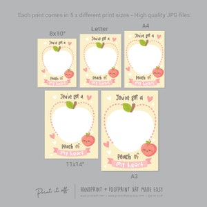 Valentine's Pack Handprint Footprint Art / DIY Card Craft / Kids Baby ...