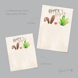 Hoppy Happy Easter/ Bunny Carrot / Footprint Handprint Art Craft / Foot ...