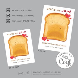 Your My Jam EDITABLE / Handprint Footprint Art Craft / Baby Child / DIY ...