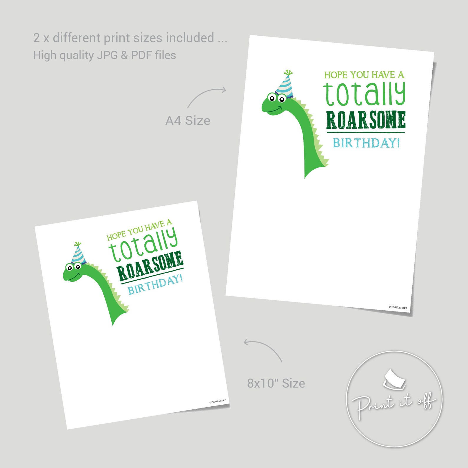 Handprint Art / Totally Roarsome / Happy Birthday / Kids Handprint ...