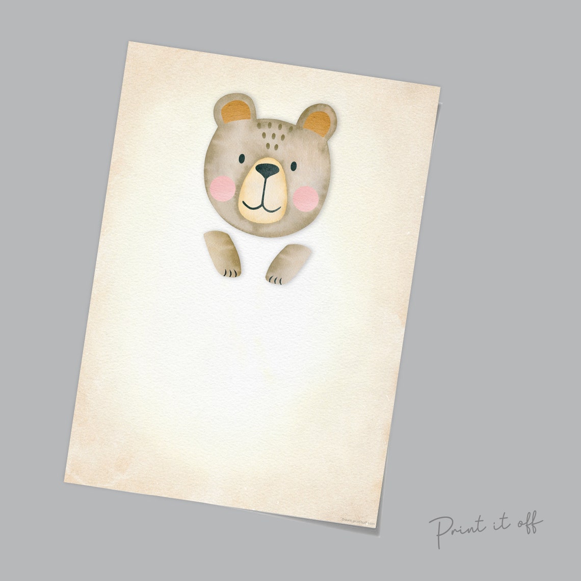 Baby Teddy Bear Footprint Foot Art Craft Kit / Baby Newborn - Etsy