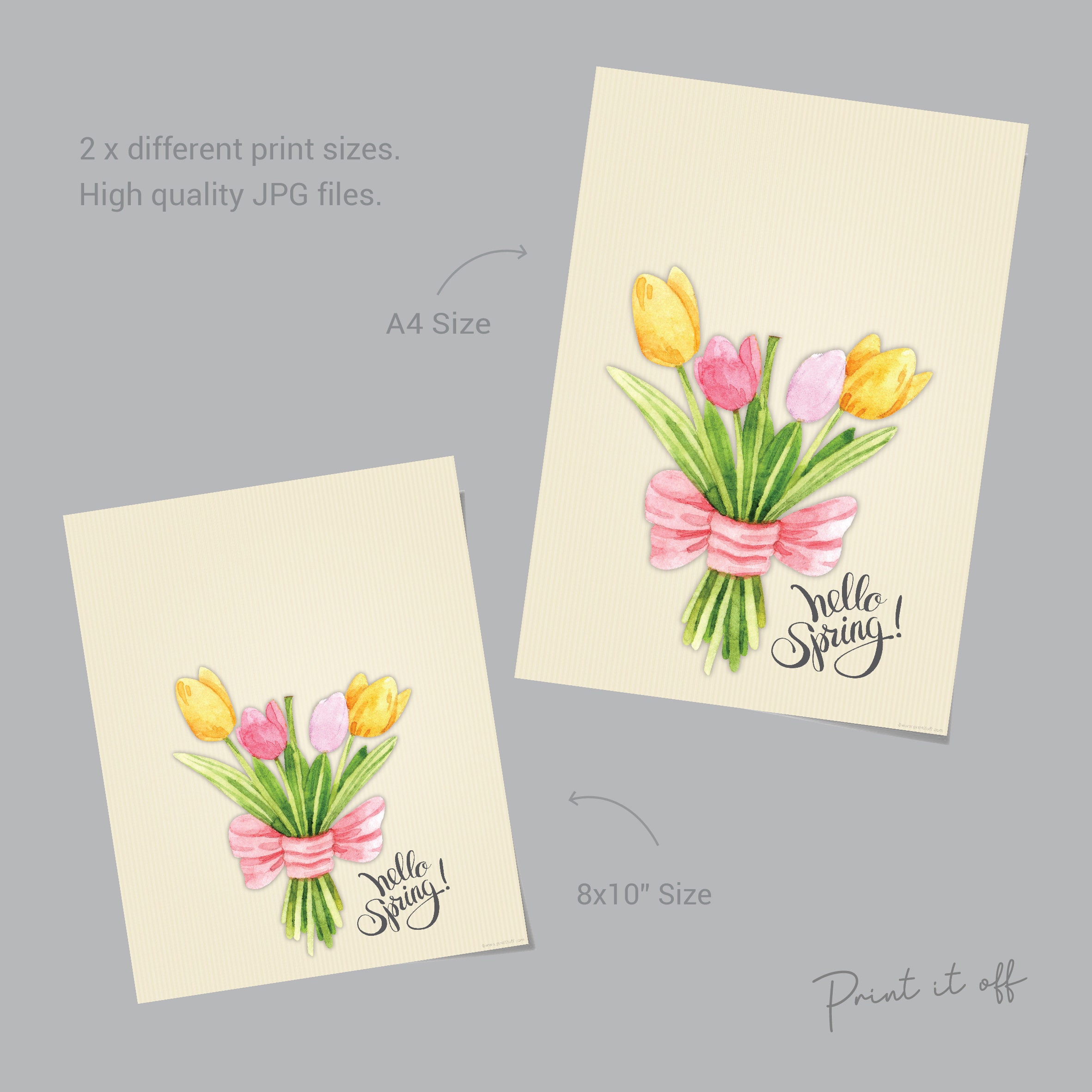 Hello Spring Flower Easter / Handprint Hand Art Craft / Kids Baby ...