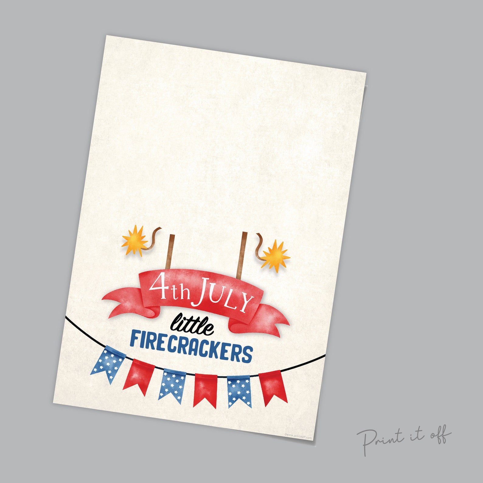 Firecrackers 4th of July / Footprint Handprint Art Craft / First ...