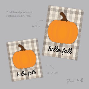 Hello Fall Pumpkin Handprint Footprint Art Craft / First Fall Autumn ...