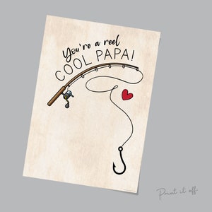 You're a Reel Cool Papa / Fish Hand Handprint Art / Father's Day ...