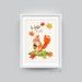 Hello Fall Squirrel Footprint Foot Art Craft / First Fall Autumn ...