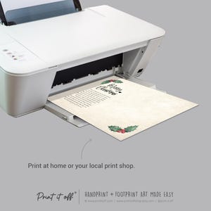 Christmas Handprint Footprint Poem / Xmas Art Craft / Baby Kids Toddler ...