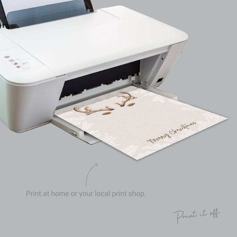 Handprint Footprint Art Craft Reindeer Merry Christmas Baby - Etsy