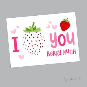 I Love You Berry Much / Happy Valentine's Day / Footprint Handprint DIY ...