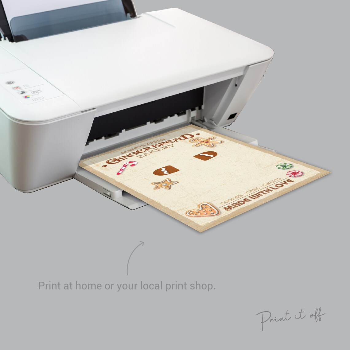 Gingerbread Man Bakery Sign Footprint Handprint Art Craft / - Etsy