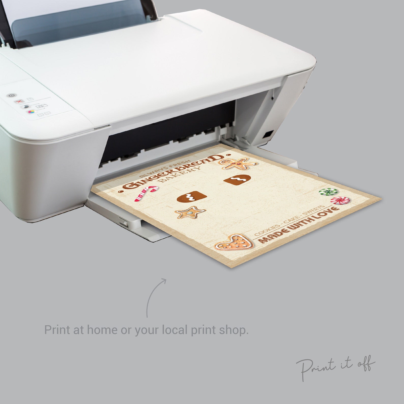 Gingerbread Man Bakery Sign Footprint Handprint Art Craft / First ...