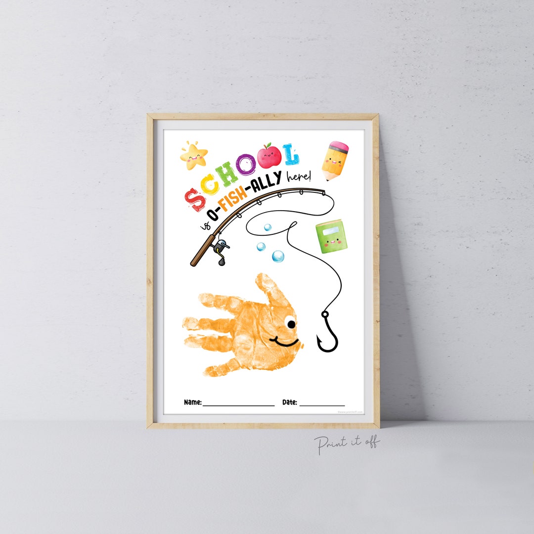 O'fish'ally 1st First Day School Fish / Kindergarten Pre-k Daycare Pre ...