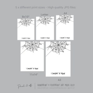 Creepin' It Real Spider Footprint Handprint Foot Hand Halloween Art ...