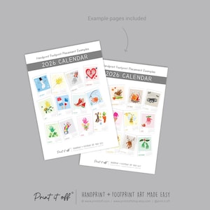 2026 Handprint Footprint Calendar Art Craft / DIY Gift Child Baby Kids ...
