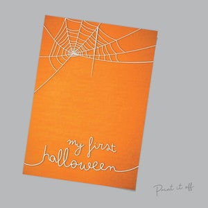 My First Halloween Keepsake / Hand Spider Web / Baby Toddler Craft Art ...