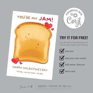 Your My Jam EDITABLE / Handprint Footprint Art Craft / Baby Child / DIY ...