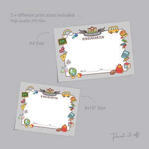 Kindergarten Handprint Hand Art / 1st Day First Day / Starting School ...