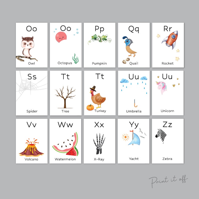 A-Z ABC Alphabet Handprint Craft Art Phonic Book / Baby - Etsy