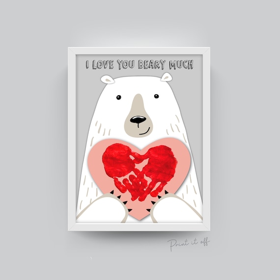 Love You Beary Much / Bear / Happy Valentine's Day / - Etsy
