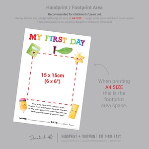 1st First Day School Poem Apple / Kindergarten Pre-k Daycare Pre-school ...