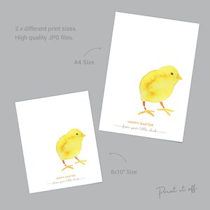 Your Little Chick Handprint Hand Craft Art / Chicken Happy Easter / DIY ...