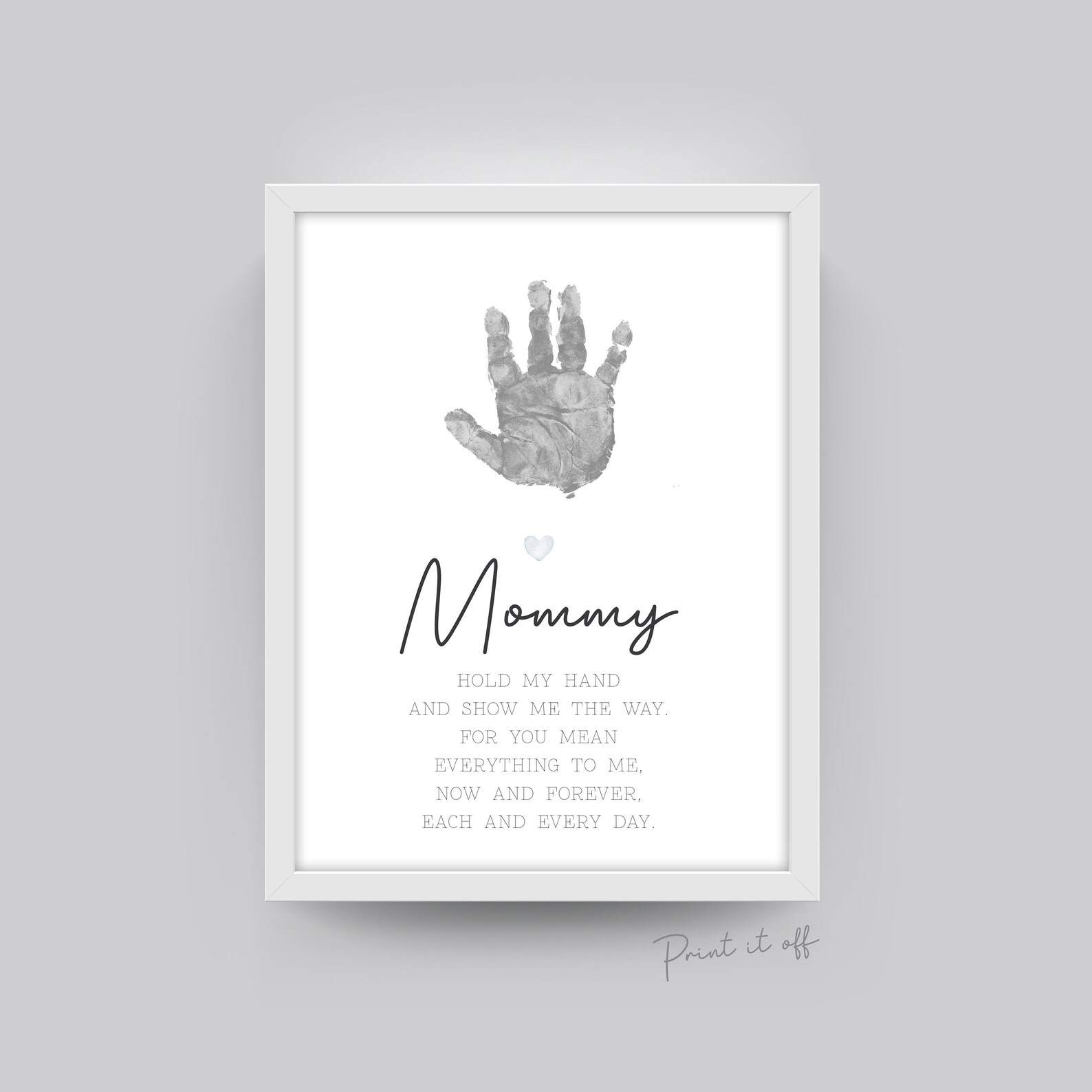 Mommy Handprint Poem / Hand Art Craft Mom Mother's Day - Etsy