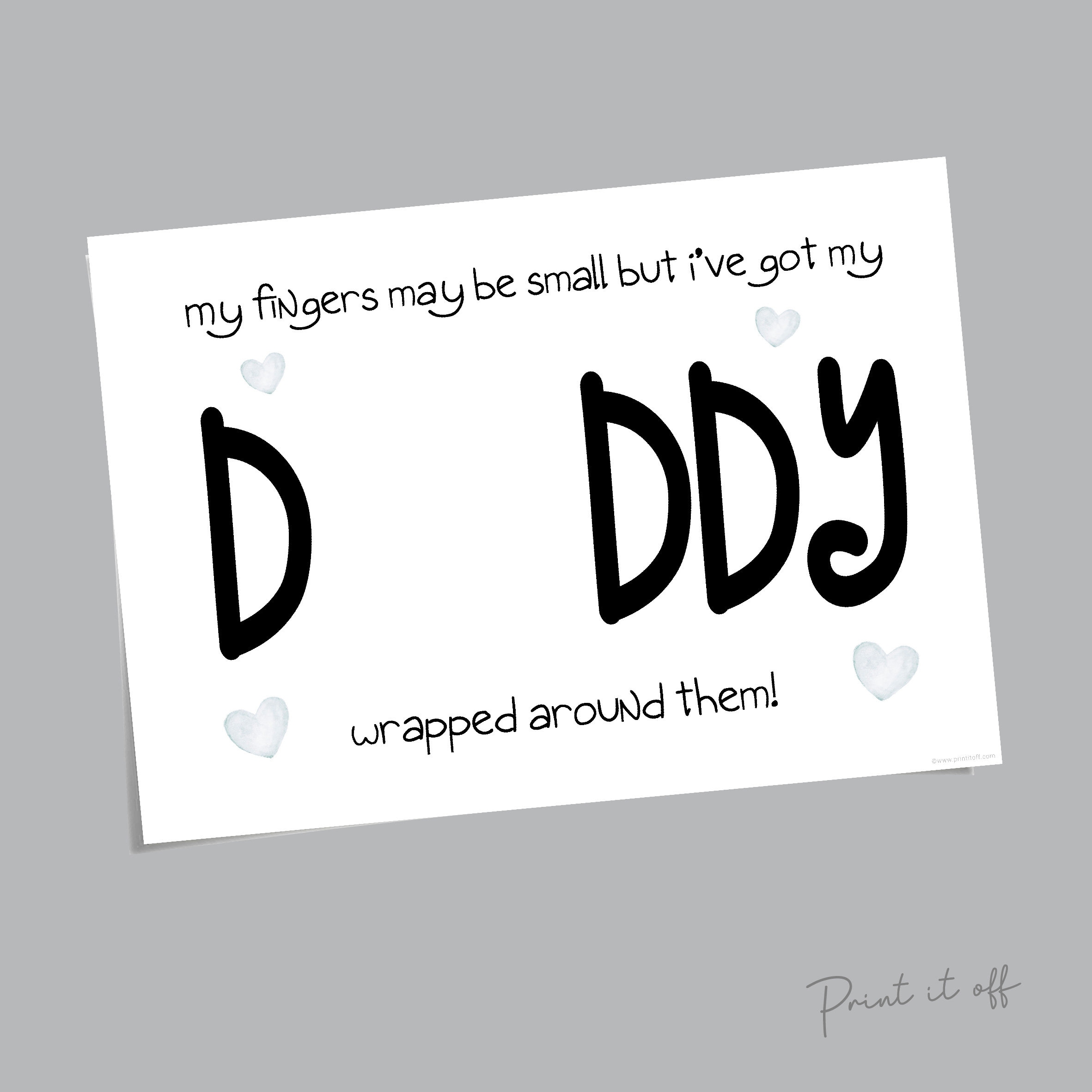 Handprint Art Craft / Daddy Dad / Small Fingers Wrapped Around | Etsy