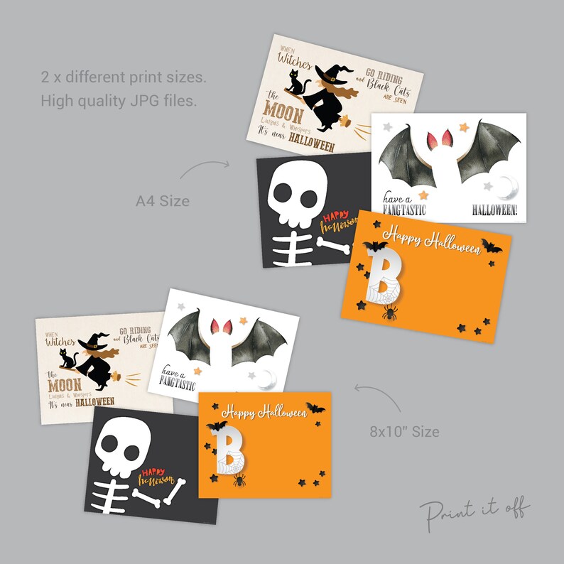 Halloween Footprint Handprint Art Craft / Kids Toddler Baby Card DIY ...