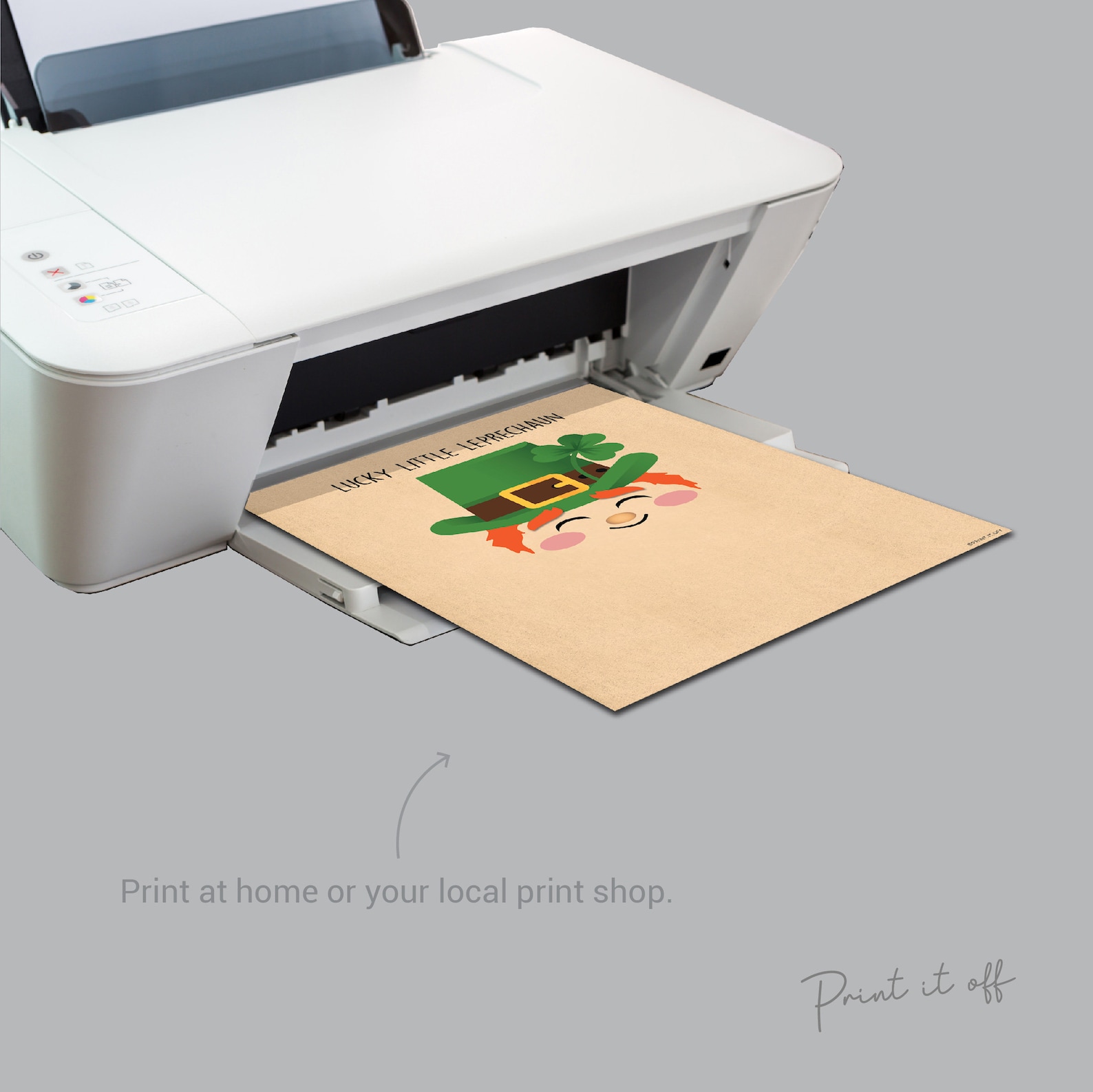 Lucky Little Leprechaun Handprint / Happy St Patrick's Day - Etsy